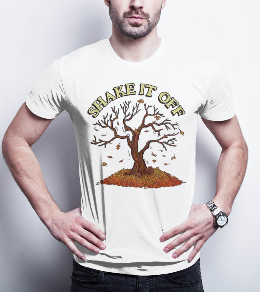 Shake It Off Autumn Leaves Falling Tree T-Shirt