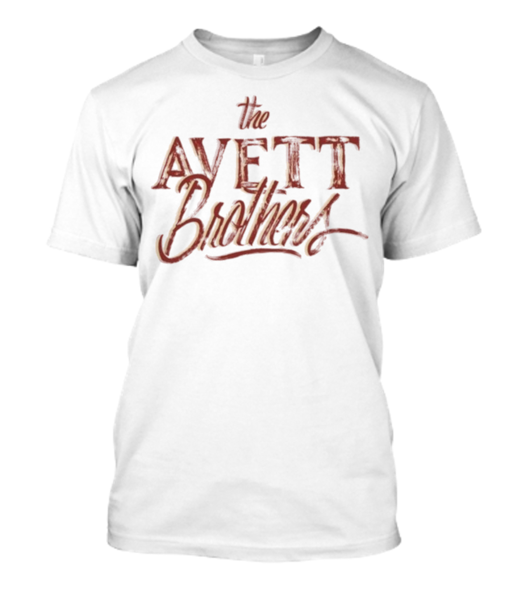 The Avett Brothers Painted Sign Style Text T-Shirt