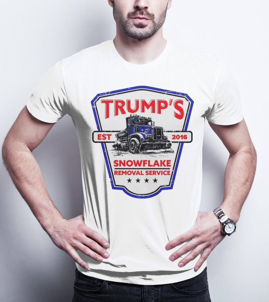 Trump’s Snowflake Removal Service EST 2016 Truck Shield T-Shirt