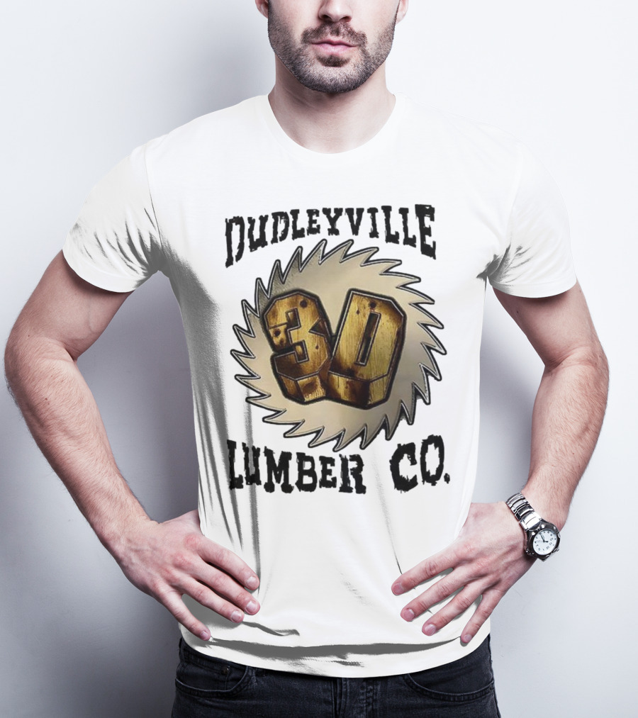 Dudleyville 3D Lumber Co Saw Blade Logo T-Shirt