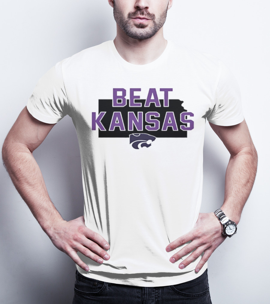 Beat Kansas K-State Wildcats Fans Spirit T-Shirt