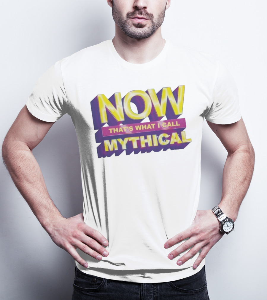 NOW That’s What I Call Mythical Retro 3D Text Style T-Shirt