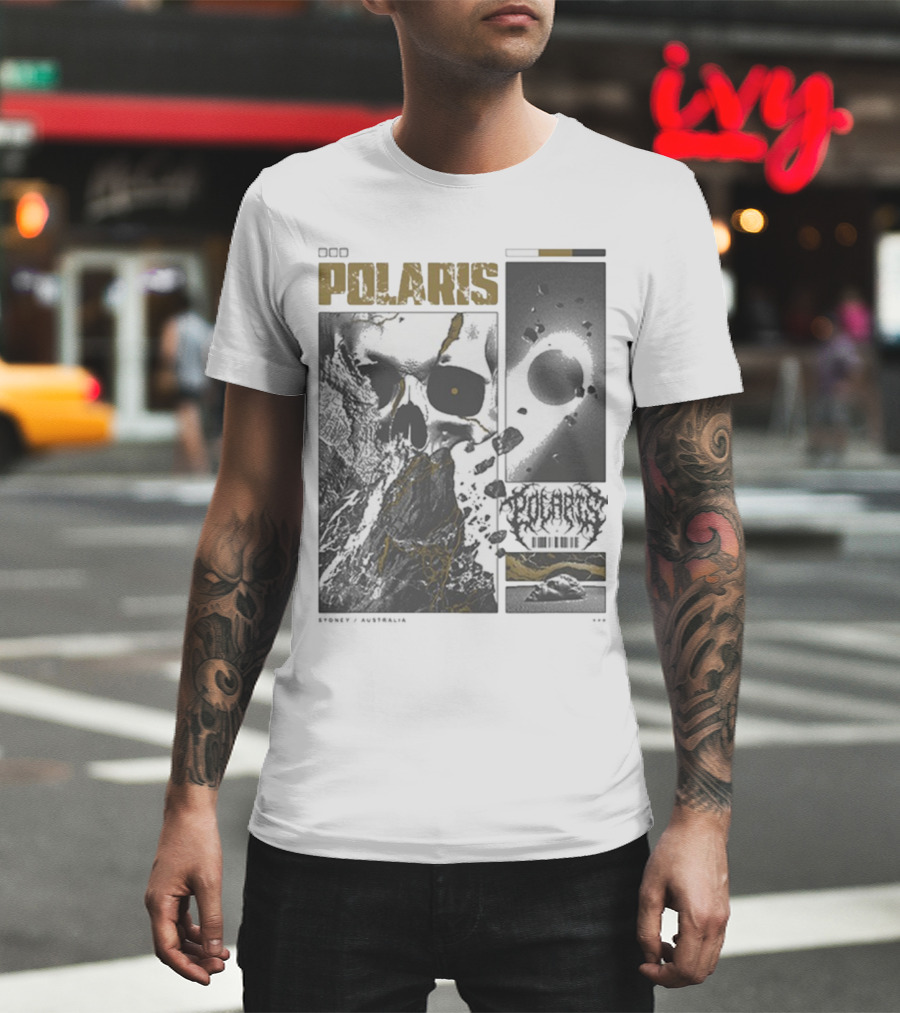 Polaris Kintsugi Skull Eclipse Aesthetic T-Shirt