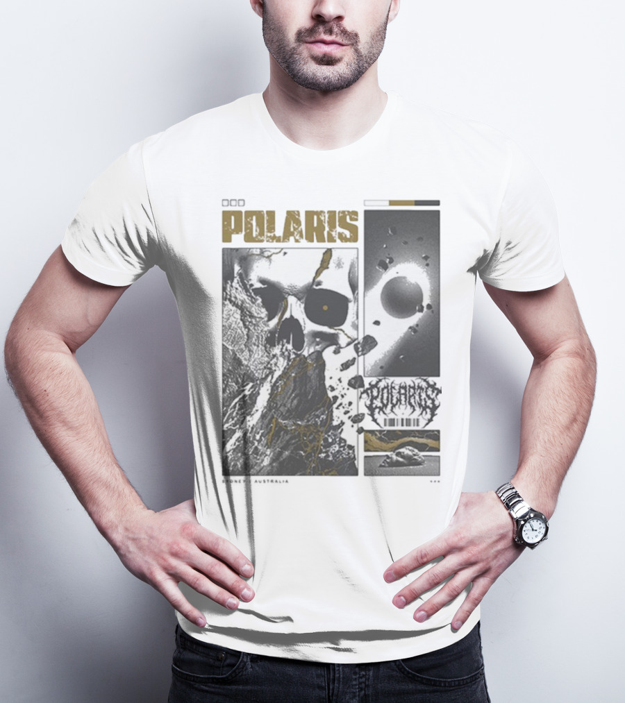 Polaris Kintsugi Skull Eclipse Aesthetic T-Shirt