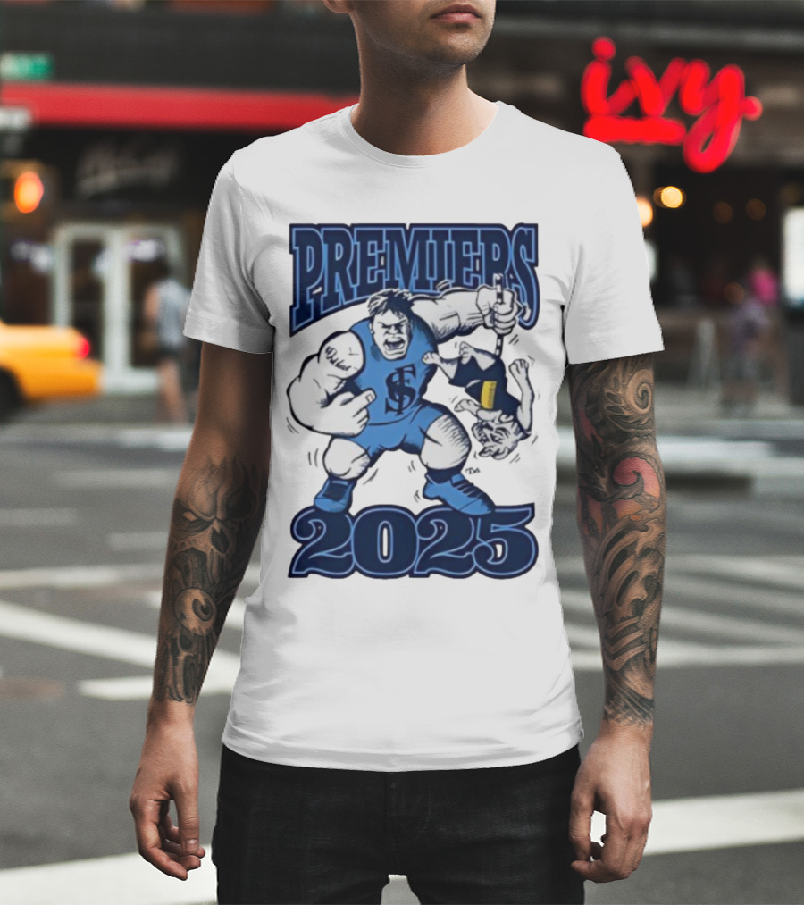 Sturt Football Club Premiers 2025 Mascot Victory Image T-Shirt