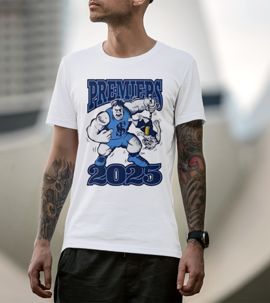 Sturt Football Club Premiers 2025 Mascot Victory Image T-Shirt