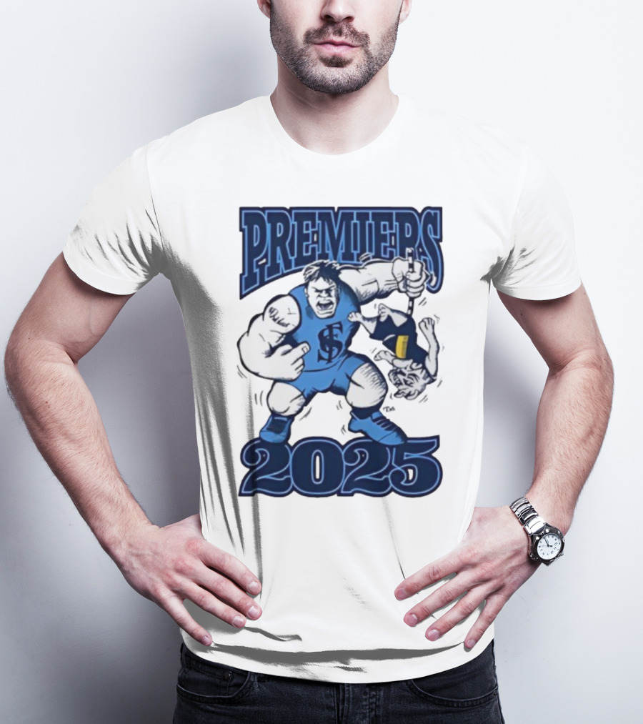 Sturt Football Club Premiers 2025 Mascot Victory Image T-Shirt