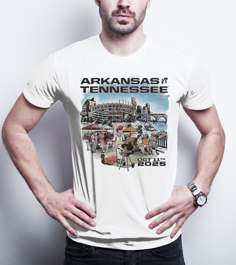 Arkansas Tennessee Tailgate Scene Neyland Stadium October 11th 2025 T-Shirt