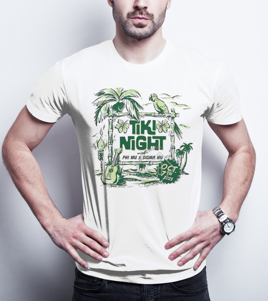 University Of Mississippi Phi Mu Tiki Night Oct 17 2015 T-Shirt