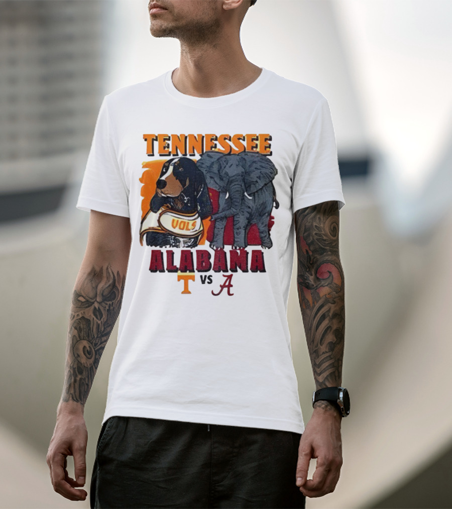 Tennessee Alabama Vols Vs Crimson Tide Mascots Third Saturday October 18 2025 T-Shirt