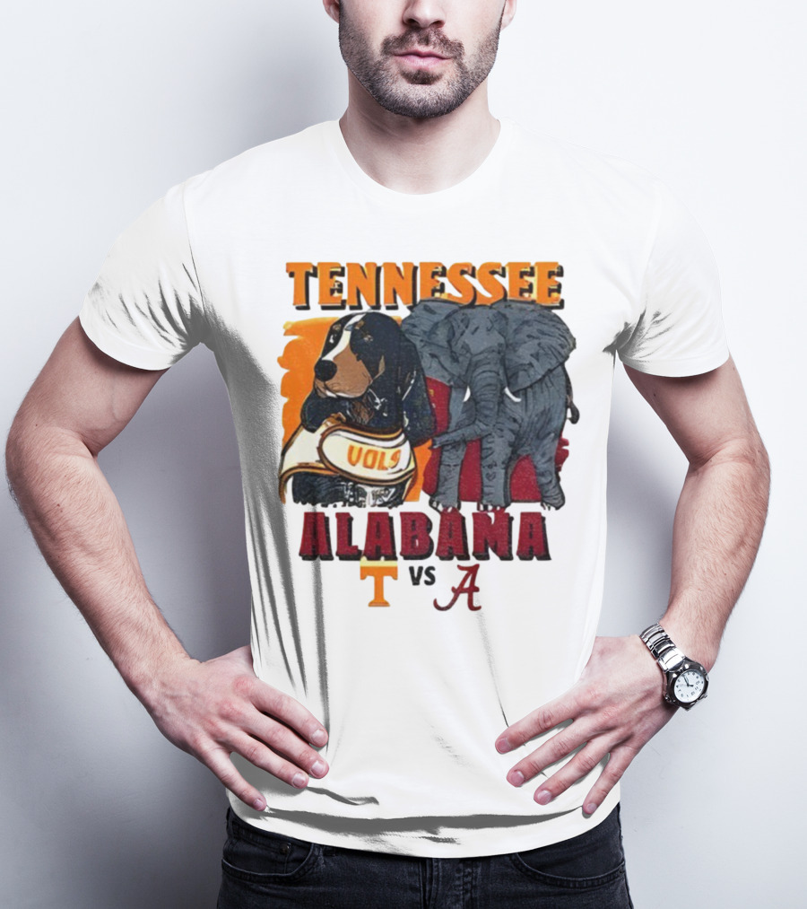 Tennessee Alabama Vols Vs Crimson Tide Mascots Third Saturday October 18 2025 T-Shirt