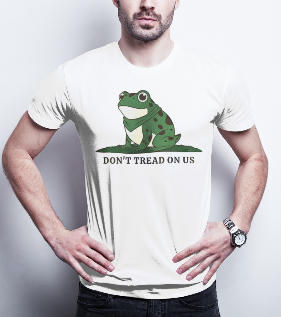 Portland Frog Don't Tread On Us 2025 Political Movement Symbol T-Shirt