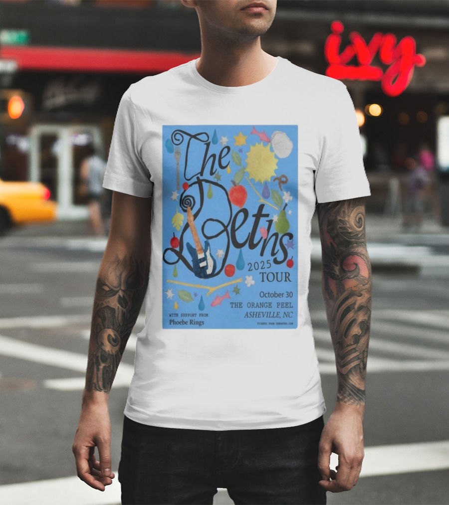 The Beths Tour 2025 The Orange Peel Asheville NC October 30 With Phoebe Rings T-Shirt