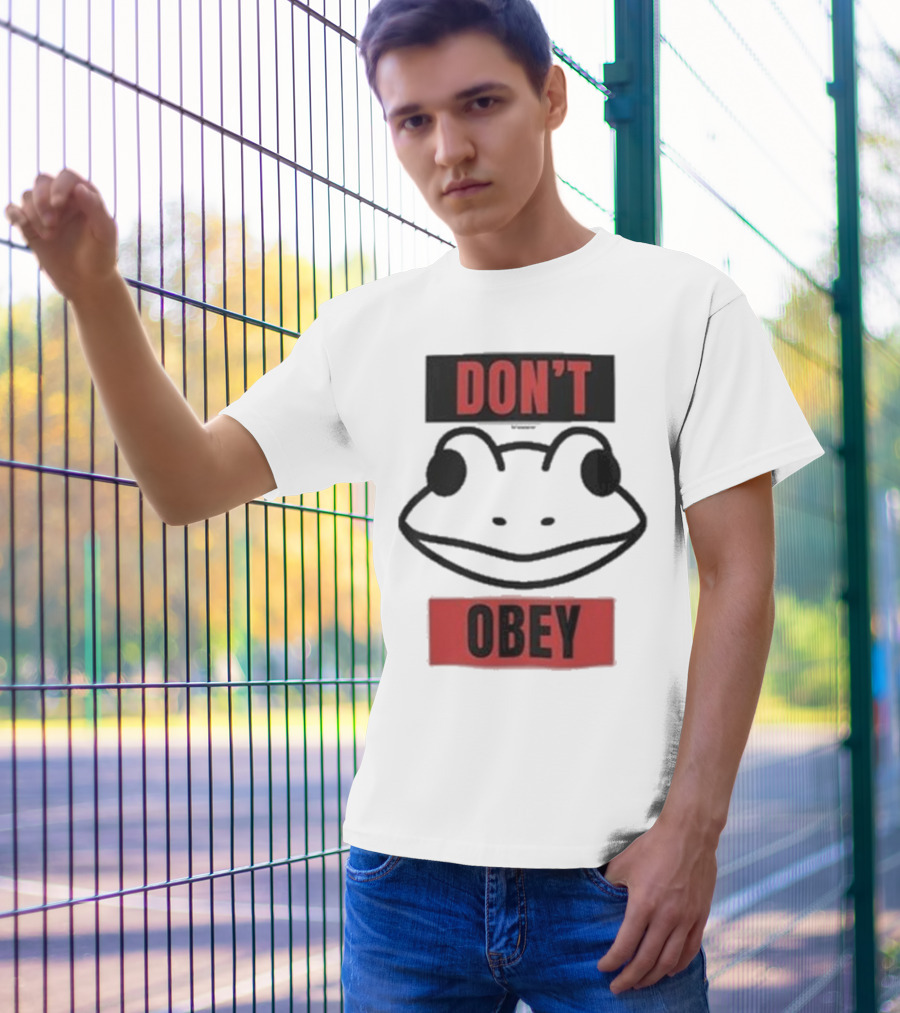 Don’t Obey Frog Resistance Portland T-Shirt