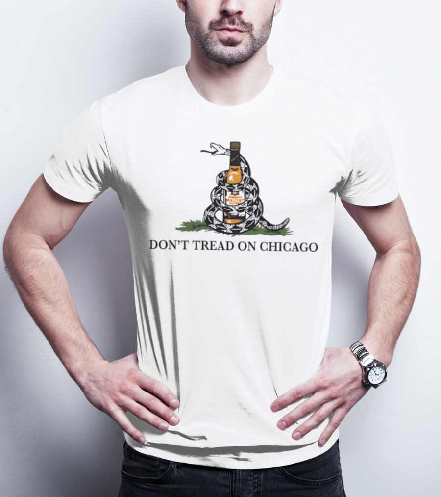 Don't Tread On Chicago Whiskey Snake T-Shirt