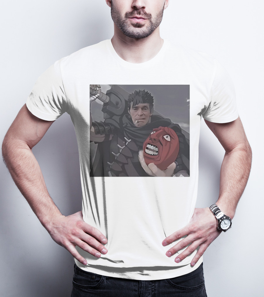 Berserk Guts Willem Dafoe Meme Crossover T-Shirt
