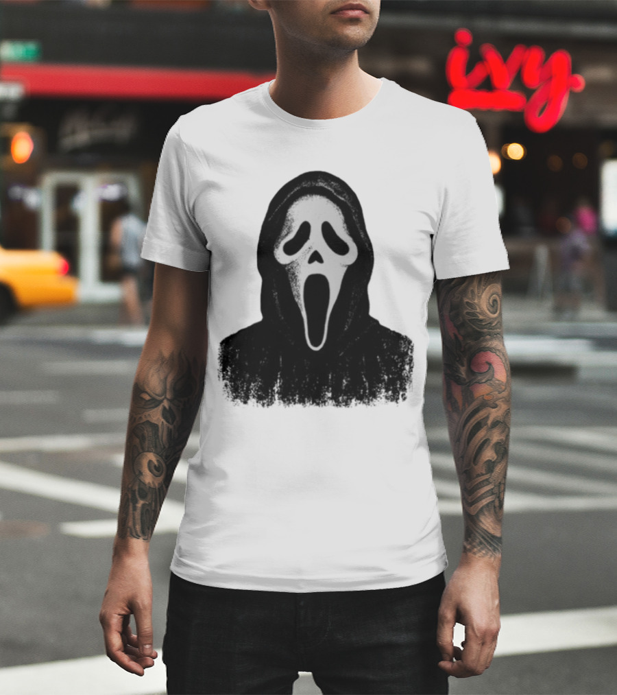Monster Fresh Blank Ghostface Iconic Mask T-Shirt