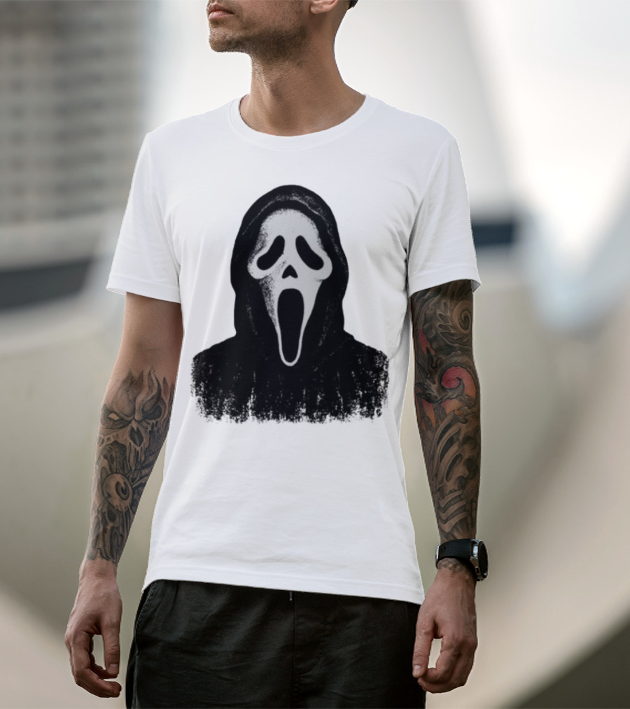 Monster Fresh Blank Ghostface Iconic Mask T-Shirt