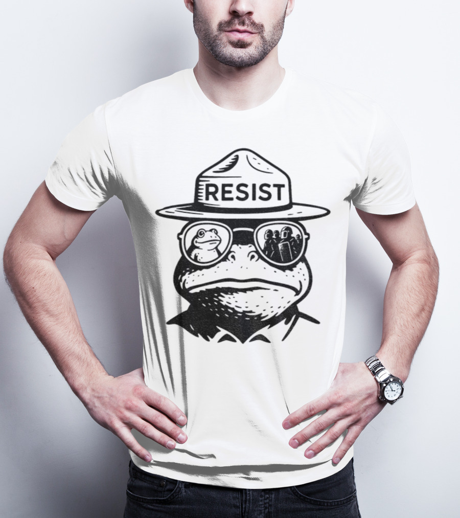 Portland Frog Resist Hat Sunglasses Antifa Frog T-Shirt