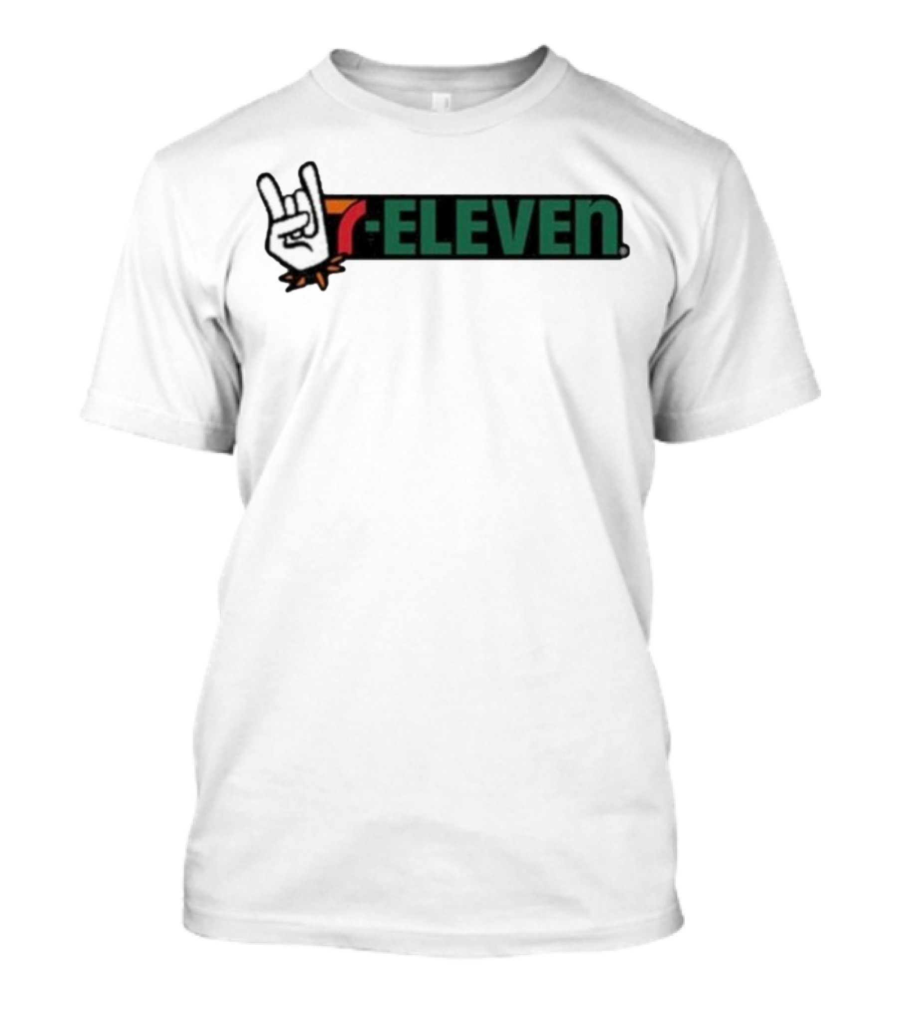 7-Eleven Rock On Devil Horns Hand Gesture T-Shirt