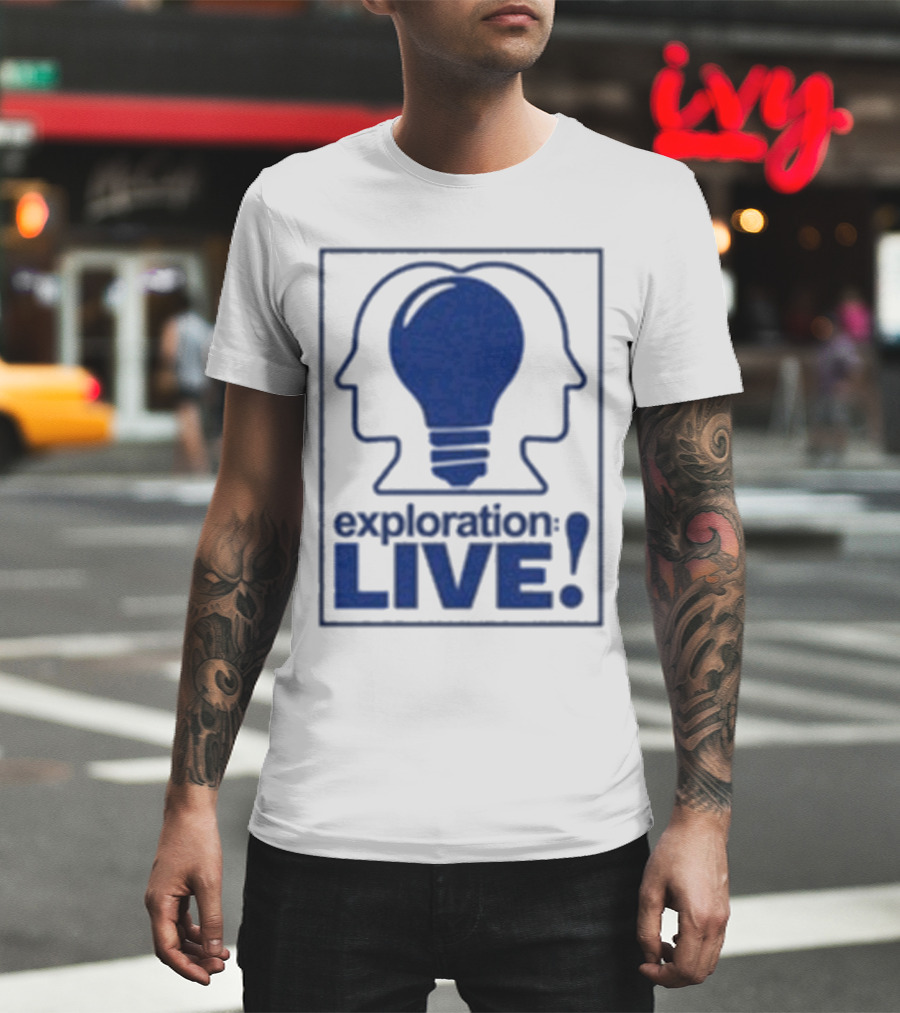 Exploration Live Heads With Lightbulb Icon T-Shirt