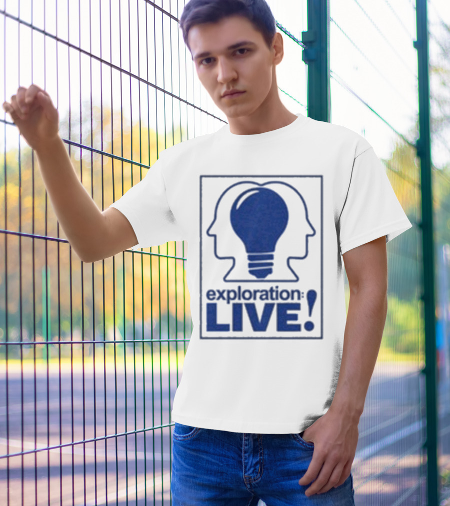 Exploration Live Heads With Lightbulb Icon T-Shirt