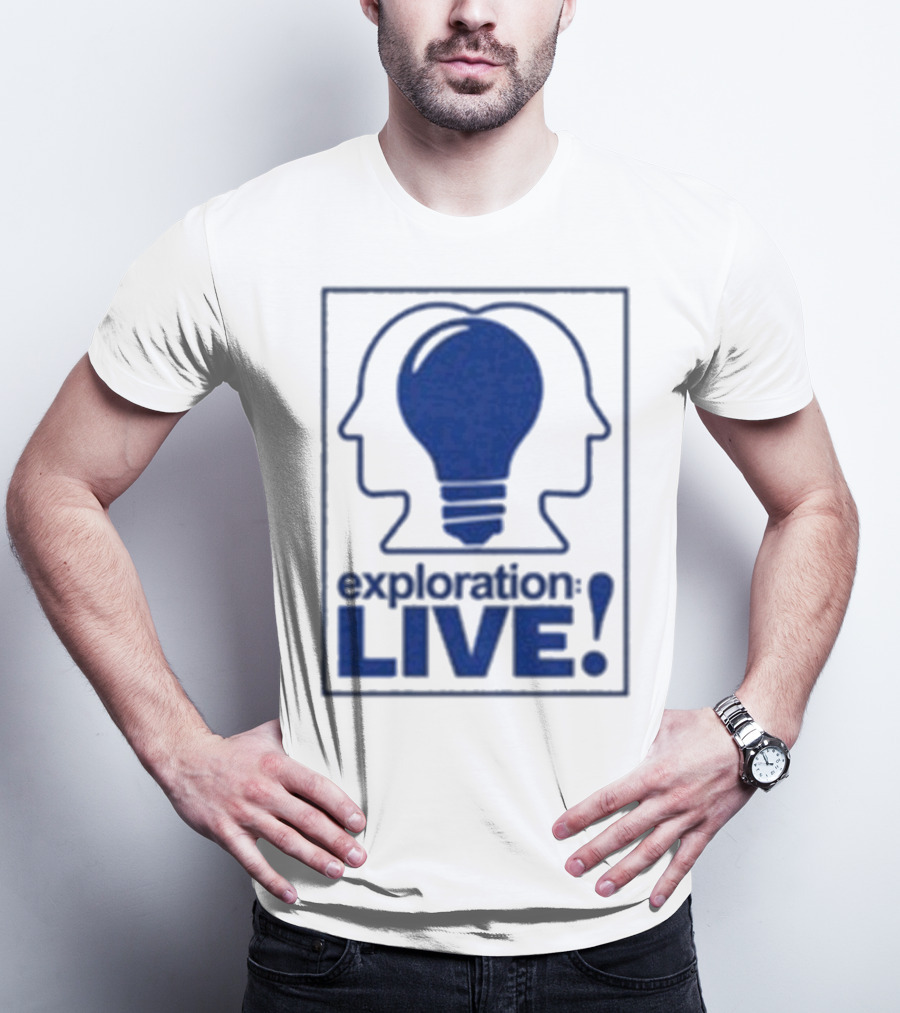 Exploration Live Heads With Lightbulb Icon T-Shirt