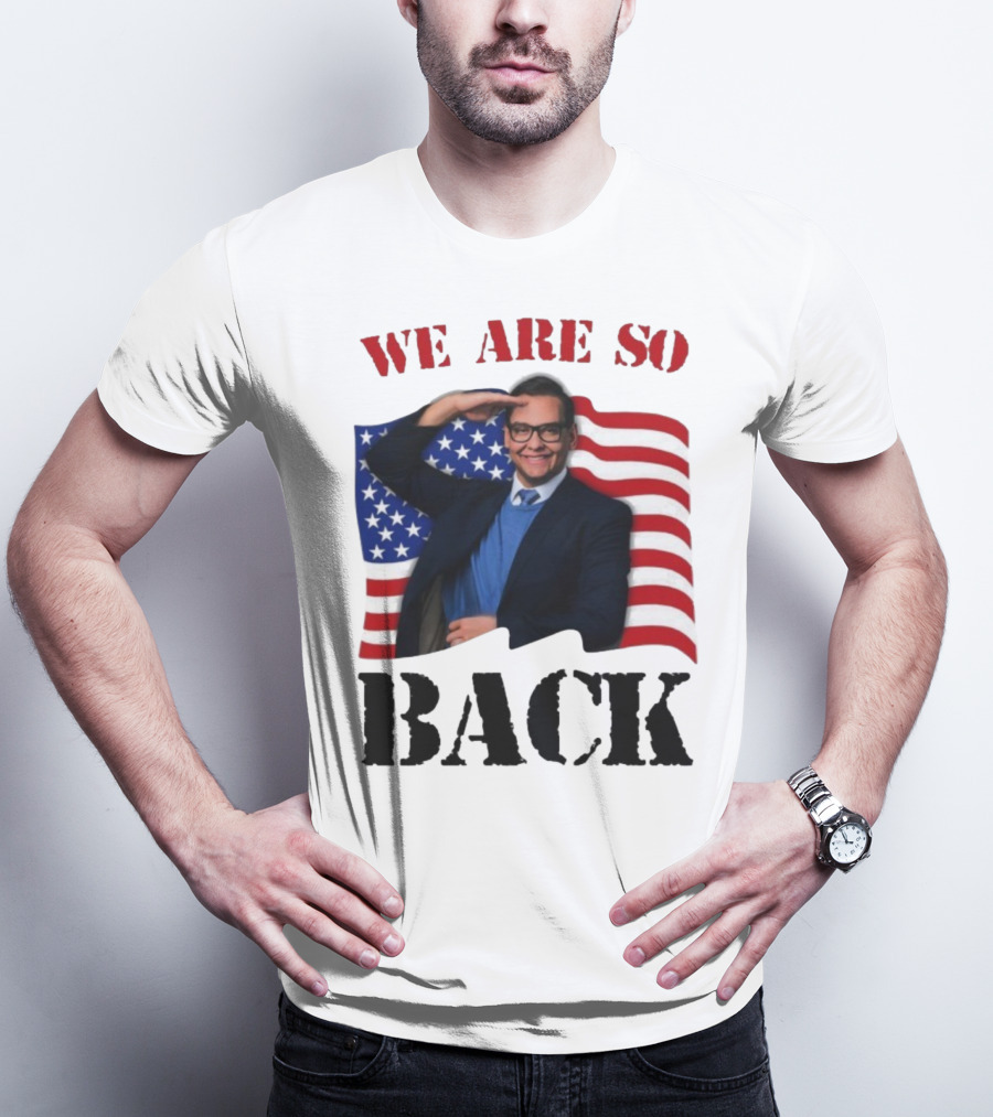 We Are So Back George Santos American Flag T-Shirt