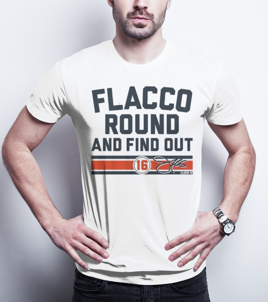 Flacco Round And Find Out 16 NFLPA Cincinnati Bengals T-Shirt