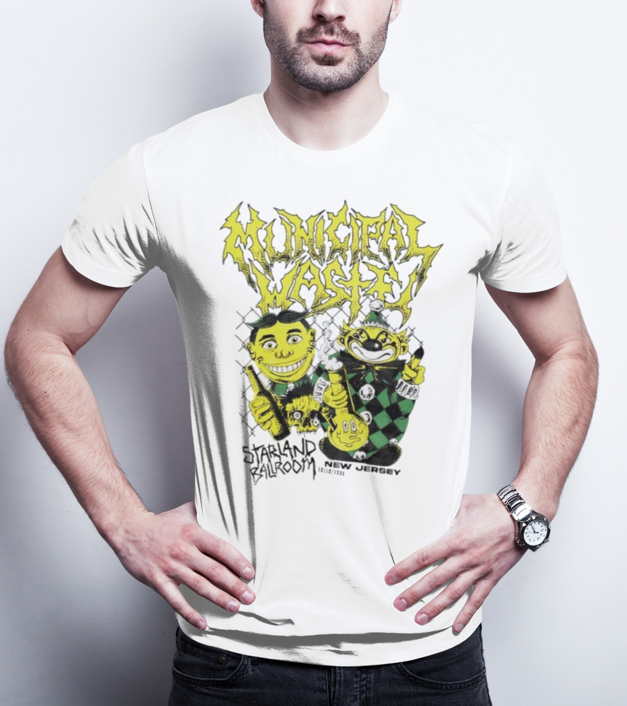 Municipal Waste Toxic Characters New Jersey Event 2023 T-Shirt