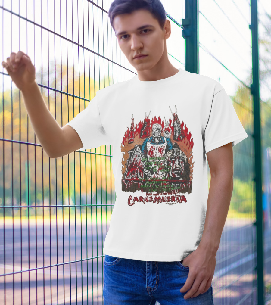 Carne Muerta Halloween Sangre Fraternidad Monstruo T-Shirt
