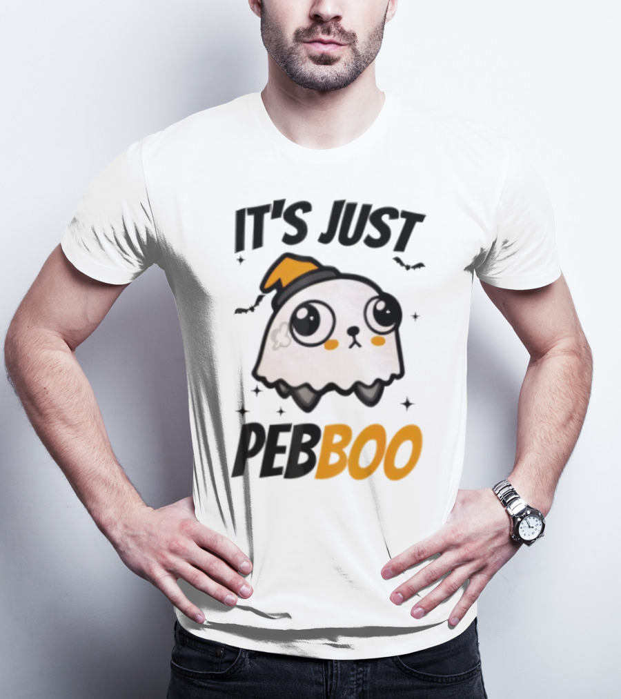 It's Just PebBoo Halloween Ghost Plush Cute Kawaii Spooky T-Shirt