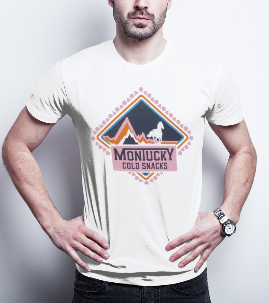 Montucky Cold Snacks Mountain Horse Diamond Scene T-Shirt