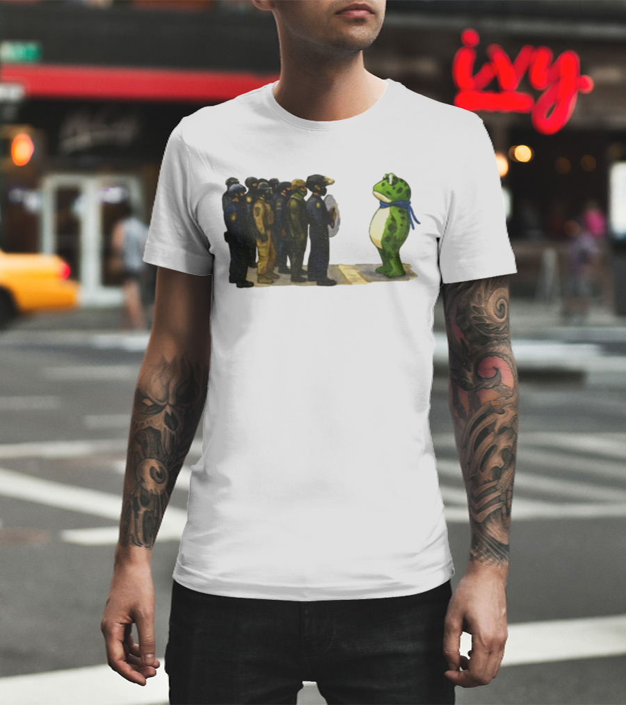 Portland Frog Protest Against ICE Deportation Resistance T-Shirt