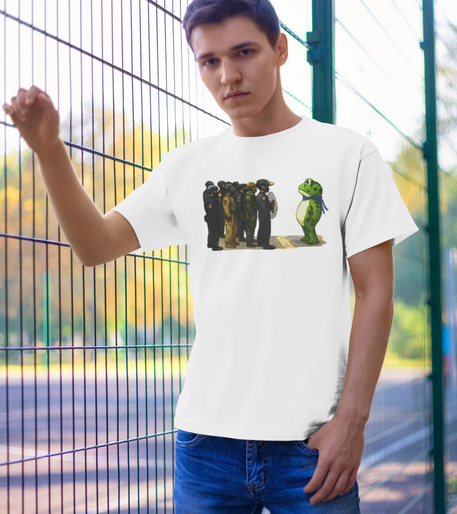 Portland Frog Protest Against ICE Deportation Resistance T-Shirt