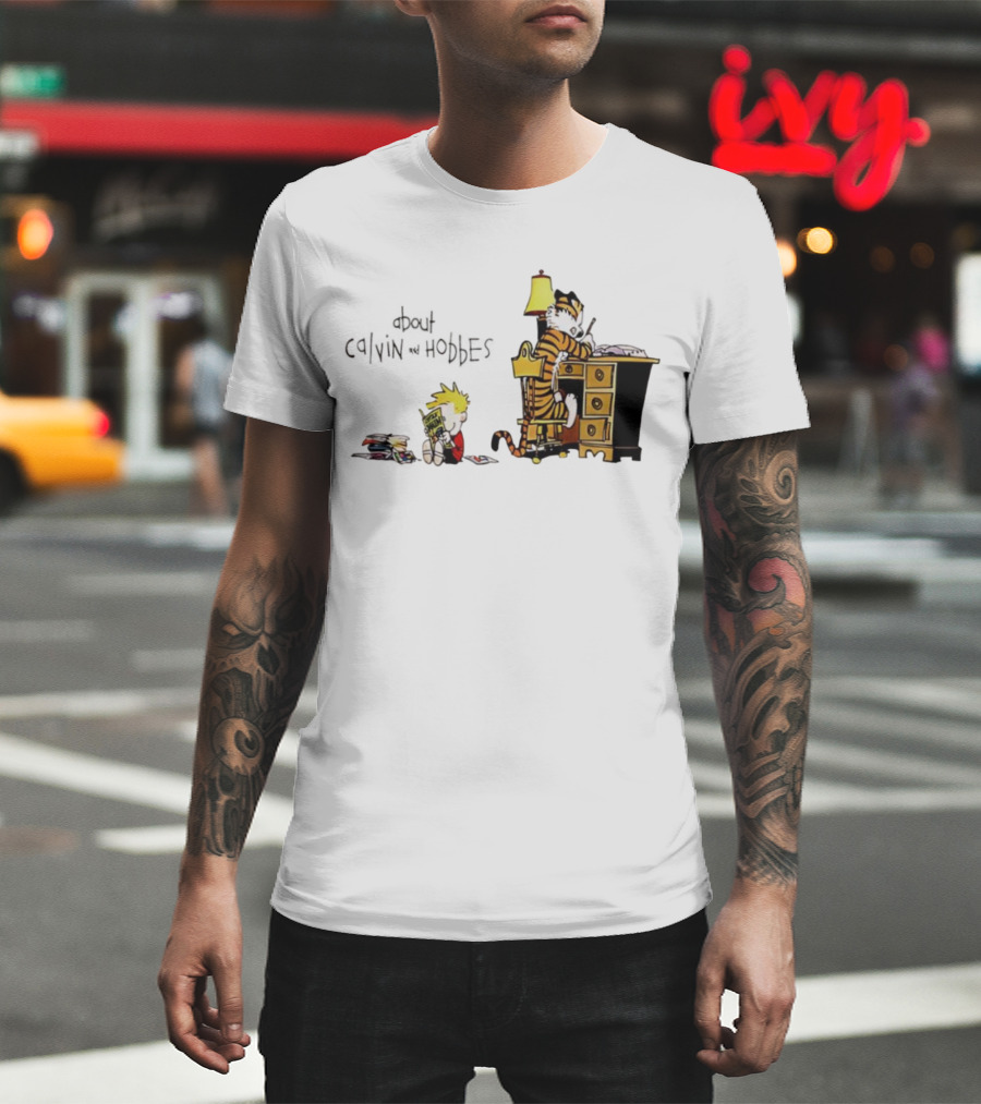 About Calvin And Hobbes Comics Reading And Writing T-Shirt