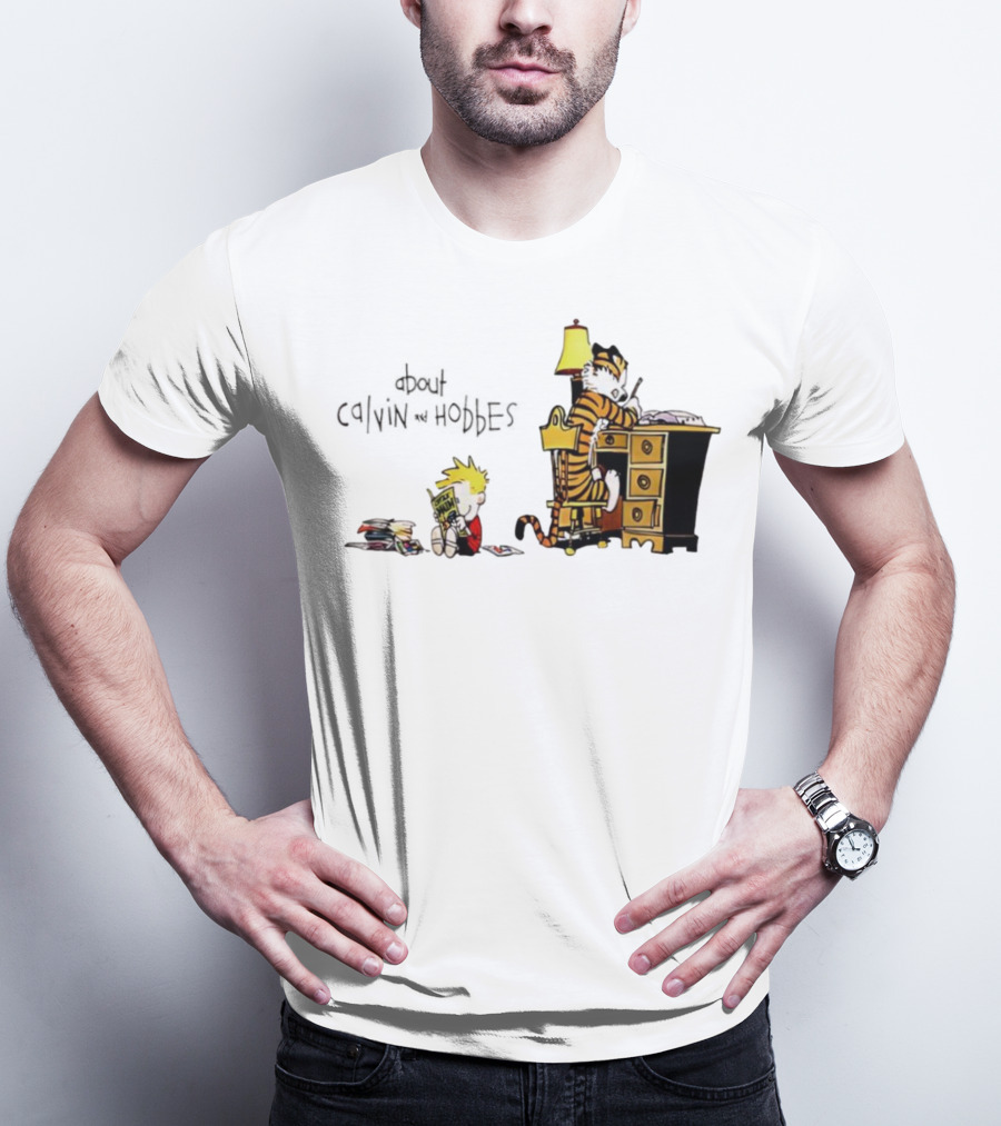 About Calvin And Hobbes Comics Reading And Writing T-Shirt