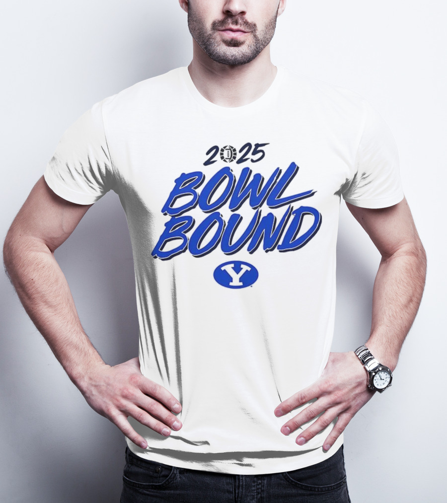 2025 Bowl Bound BYU Cougars Football Y Logo T-Shirt