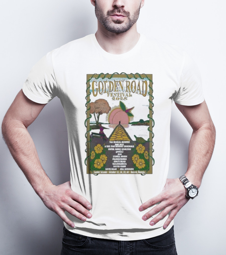 Golden Road Festival Buford Georgia October 17-20 2025 Taj Mahal Quintet Concert Event T-Shirt