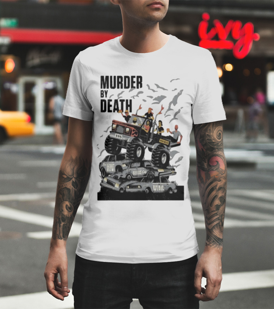 Murder By Death October 19 2025 Salt Lake City Tour Utah Depot Event Monster Truck Illustration T-Shirt