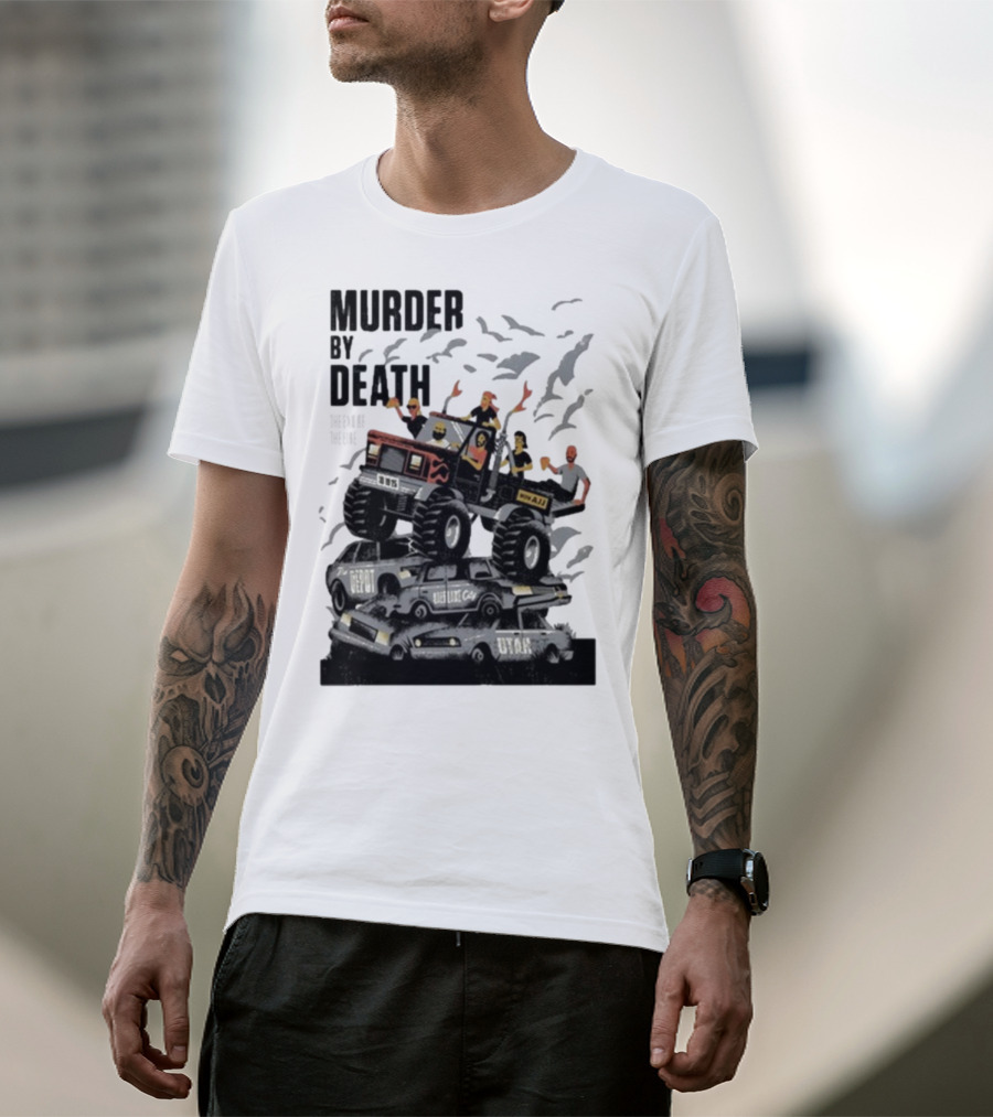 Murder By Death October 19 2025 Salt Lake City Tour Utah Depot Event Monster Truck Illustration T-Shirt