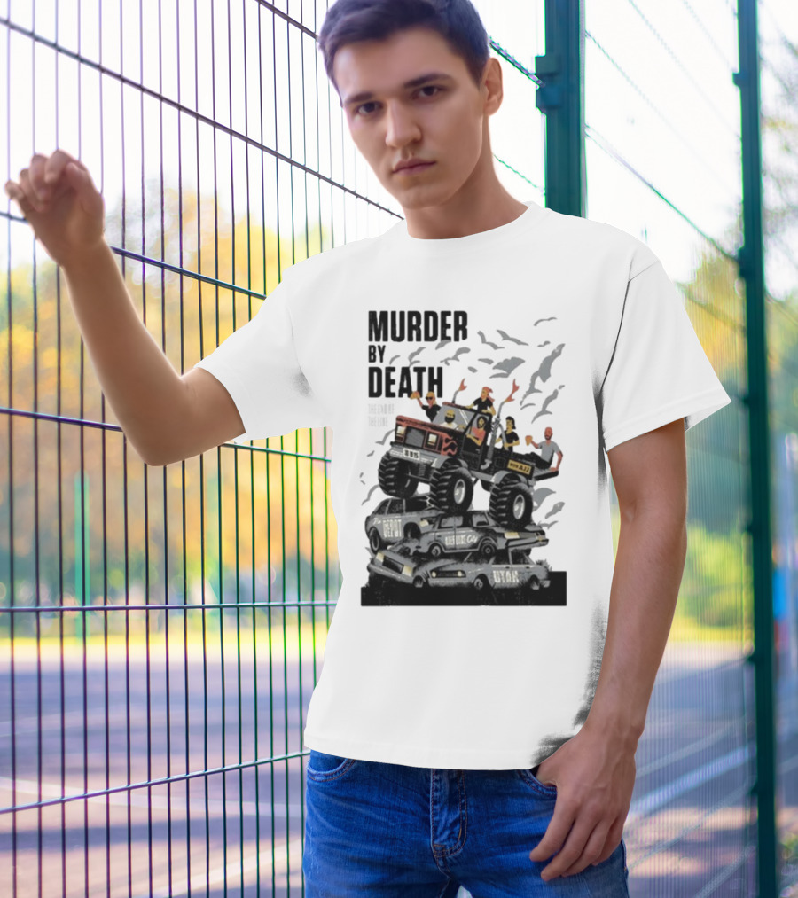 Murder By Death October 19 2025 Salt Lake City Tour Utah Depot Event Monster Truck Illustration T-Shirt