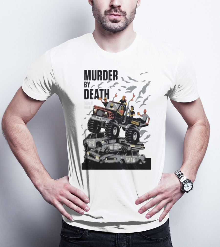 Murder By Death October 19 2025 Salt Lake City Tour Utah Depot Event Monster Truck Illustration T-Shirt