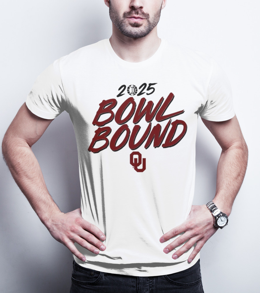 2025 Oklahoma Sooners Bowl Bound OU Logo T-Shirt