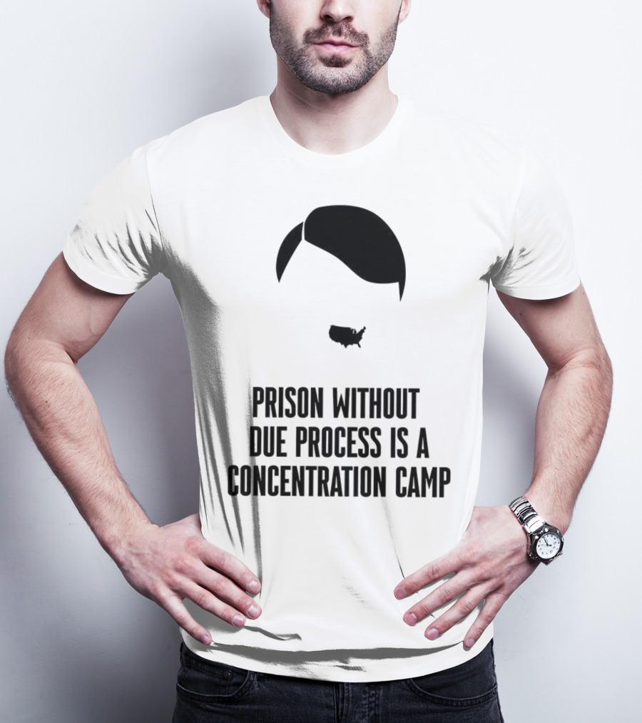 Prison Without Due Process Is A Concentration Camp Face Icon Illustration T-Shirt