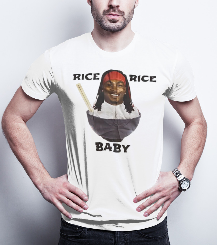Rashee Rice Rice Baby Bowl Chopsticks Headband T-Shirt