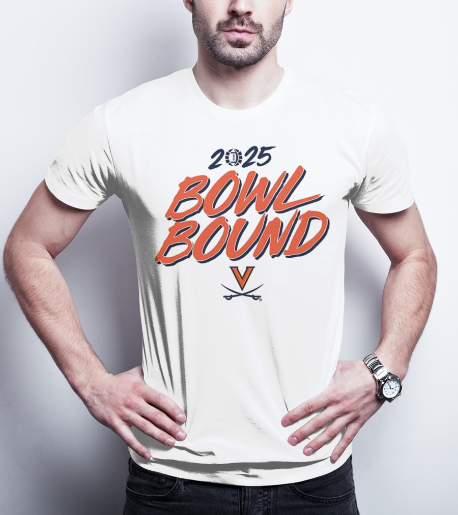 2025 Virginia Cavaliers Bowl Bound V Logo T-Shirt