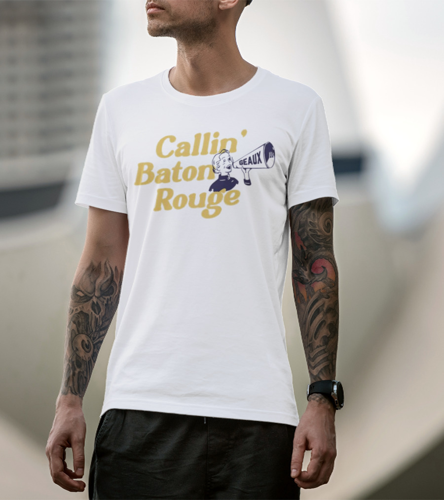 Callin’ Baton Rouge Geaux Megaphone Icon T-Shirt