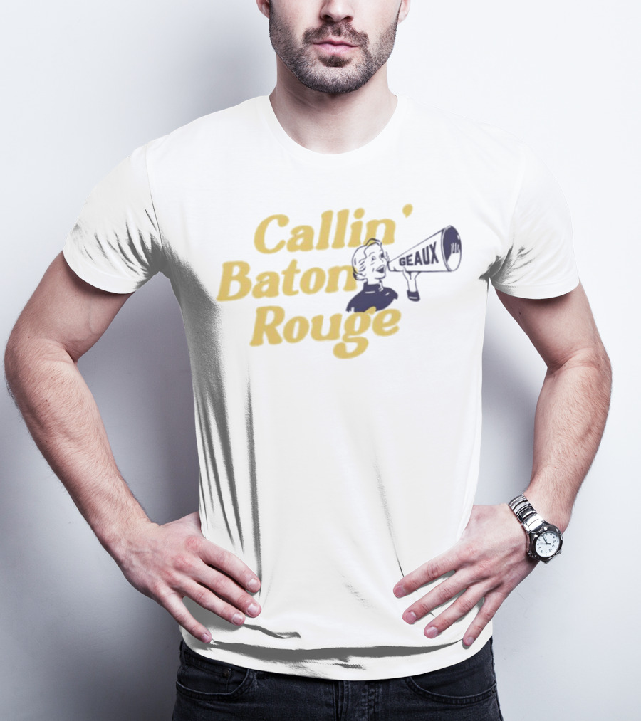 Callin’ Baton Rouge Geaux Megaphone Icon T-Shirt
