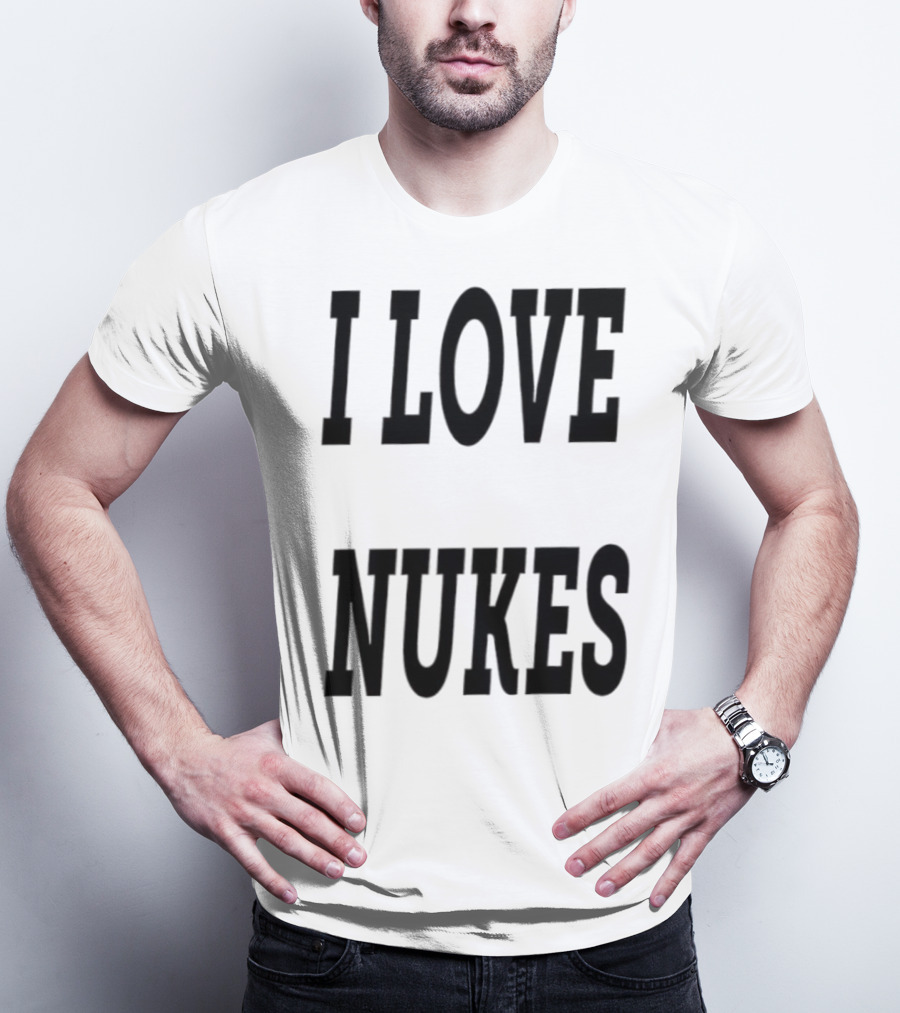 I Love Nukes DJ Smokey Retro Vibe T-Shirt